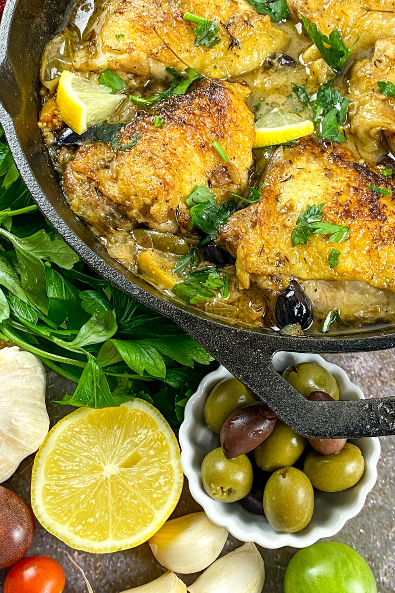Cast Iron Chicken Provençal - wellnesssleuth