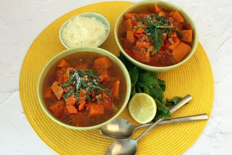 Instant Pot® Sweet Potato Vegetable Soup - wellnesssleuth