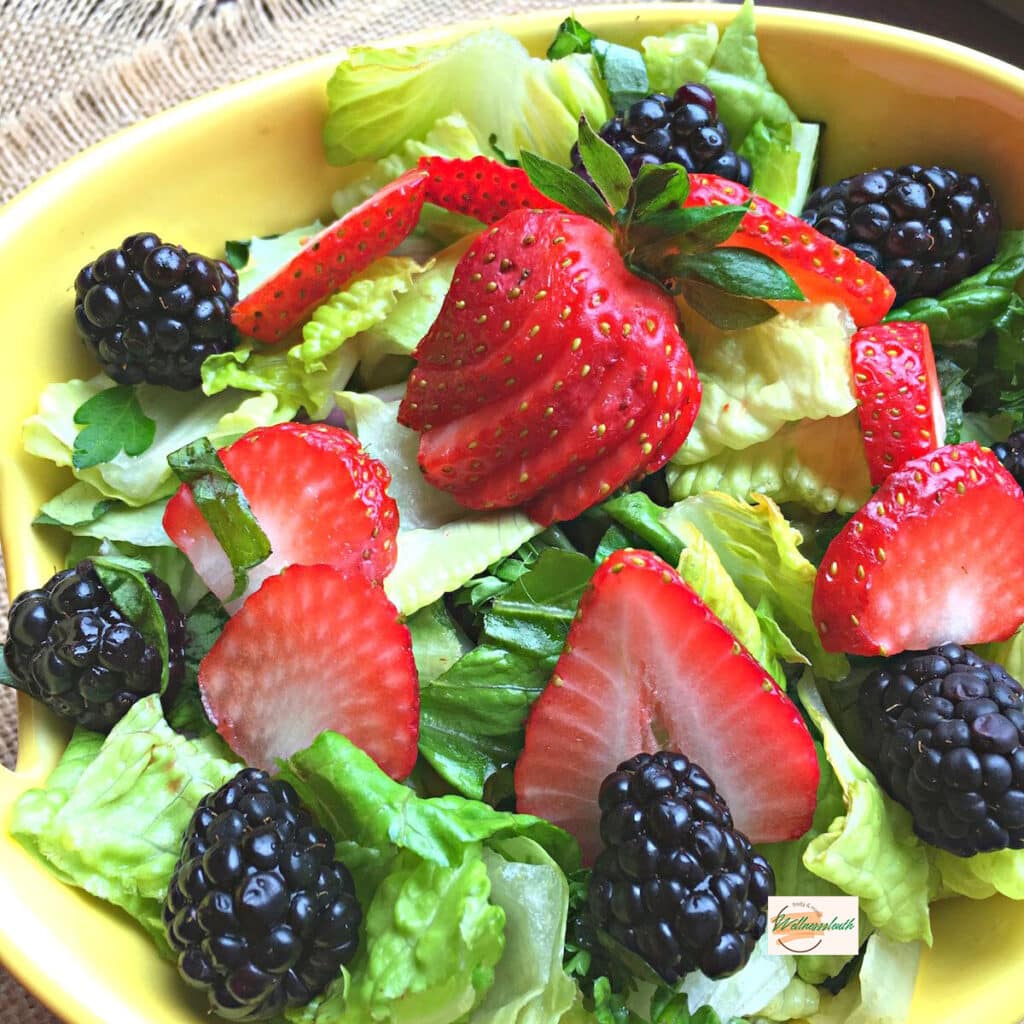 Refreshing Mixed Berry Salad with Raspberry Vinaigrette - wellnesssleuth