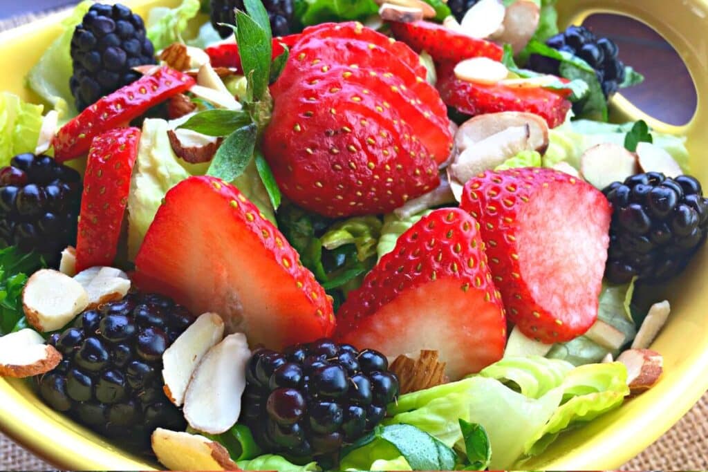 Refreshing Mixed Berry Salad with Raspberry Vinaigrette - wellnesssleuth