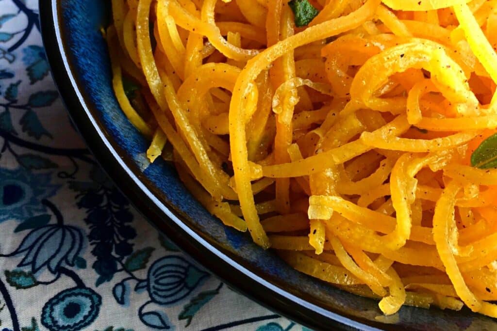 Savory Butternut Squash “Noodles” - wellnesssleuth