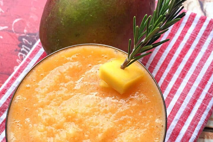 Frozen Mango Slushy - wellnesssleuth