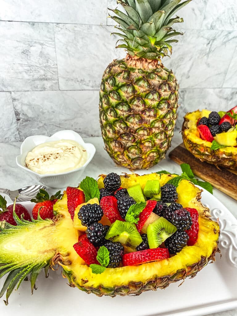 The Amazing Stuffed Pineapple Fruit Salad - wellnesssleuth