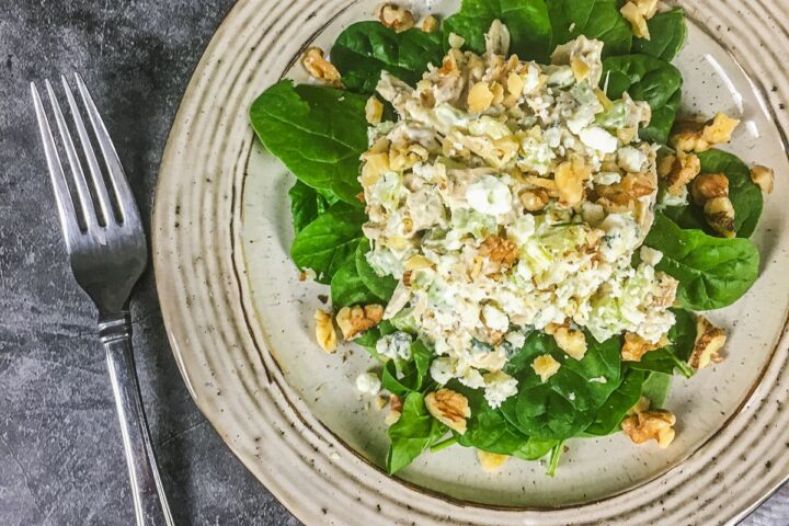 Chicken Salad with Blue Cheese & Walnuts Recipe - wellnesssleuth