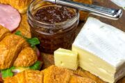 Ham, Brie, and Homemade Cherry Chutney Croissants - wellnesssleuth