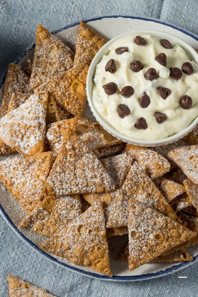 Homemade Cannoli Chips with Ricotta Dip - wellnesssleuth