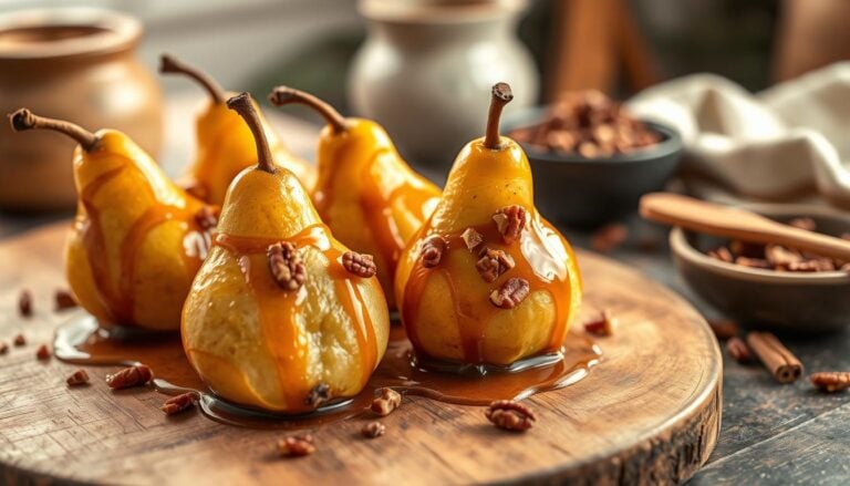 Brown Sugar Baked Pears with Pecans - Easy Dessert - wellnesssleuth