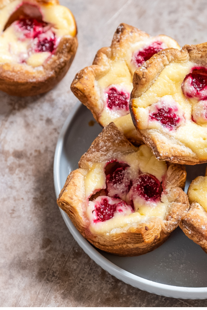 Raspberry Cream Cheese Puff Muffins Recipe - wellnesssleuth