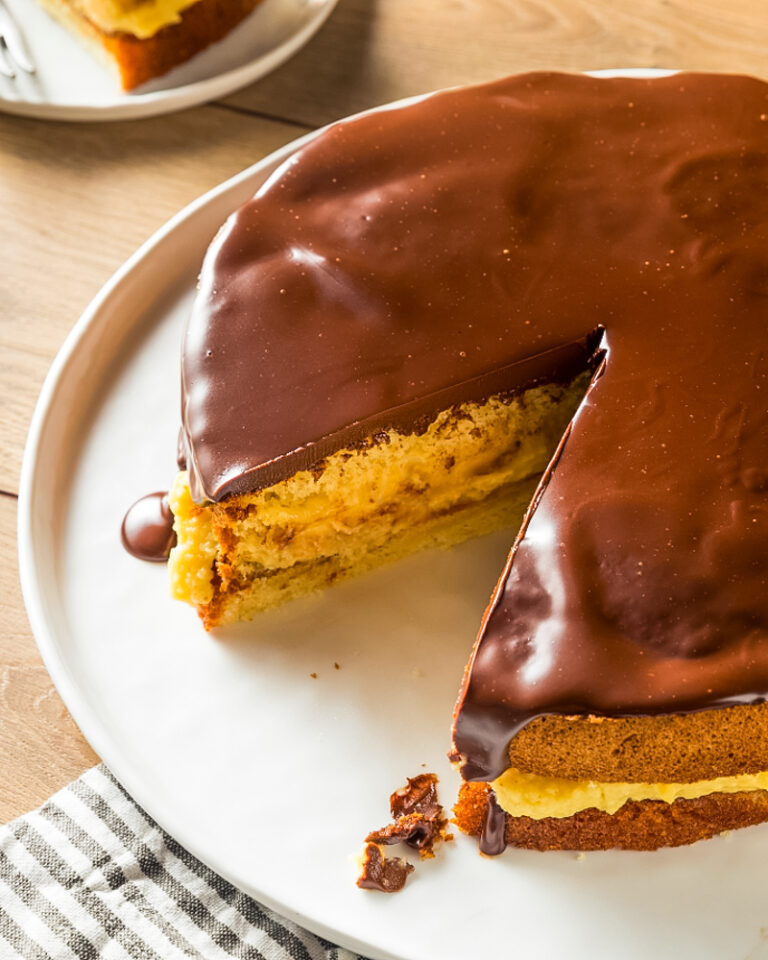 Homemade Chocolate Boston Cream Pie Recipe - wellnesssleuth
