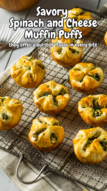 Savory Spinach and Cheese Muffin Puffs - wellnesssleuth